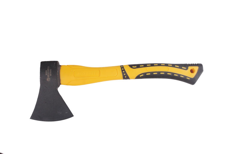 Worksite Axe 600G Strong fiberglass Rubberized Handle, Ideal for ...
